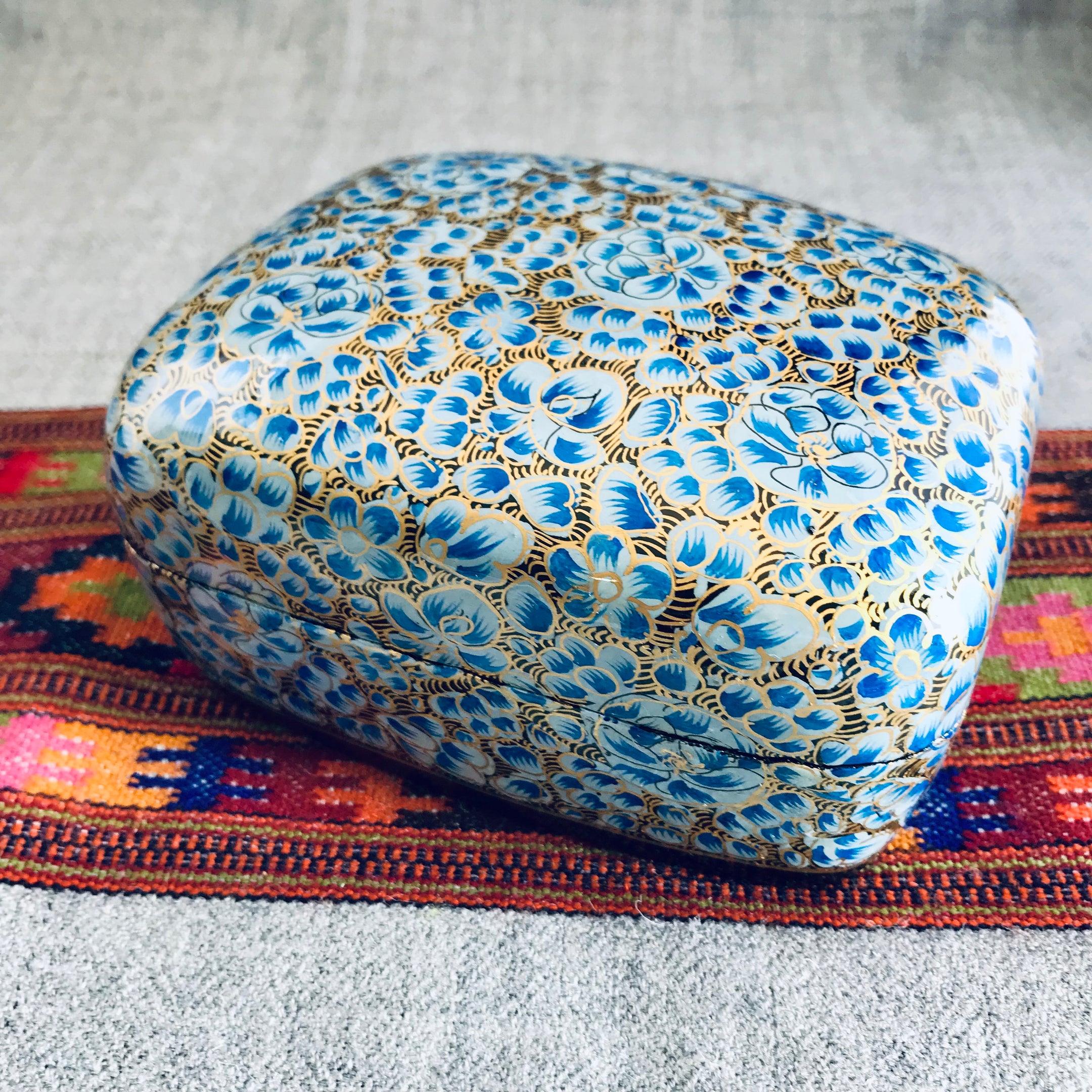 Blue Paper Mache Box – Supreme Swan